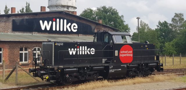 Lok Ingrid nach Lackierung 2019 - Willke Unternehmensgruppe